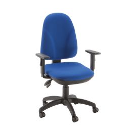 Siège bureau Opérative Ergo synchrone en tissu bleu