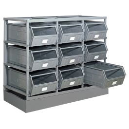 Rack à bac métallique